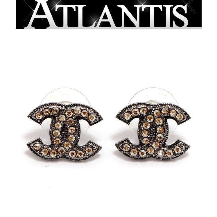 シャネル CHANEL きらきら ココマーク ピアス ラインストーン シルバー 08C 【69822】 : atlantis - 通販 ...