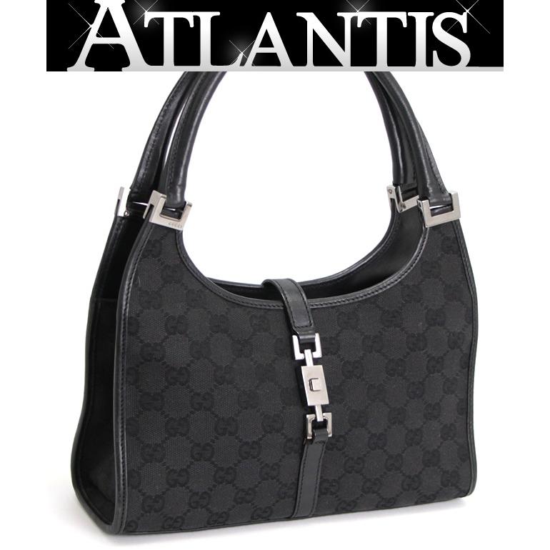 グッチ GUCCI ジャッキー GG柄 ハンドバッグ スモール キャンバス×レザー 黒 【70097】 : atlantis - 通販 ...
