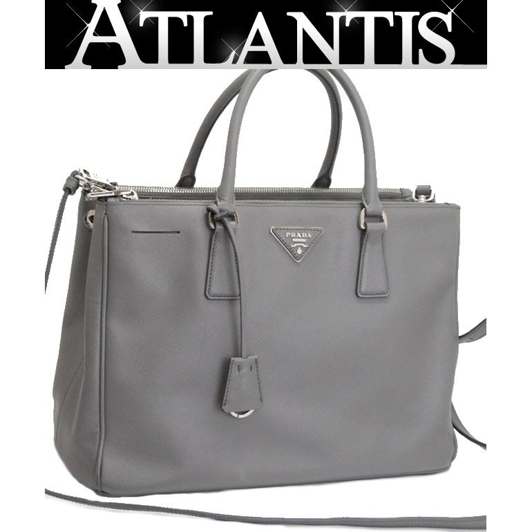 プラダ PRADA ガレリア 2WAYバッグ ミディアム サフィアーノレザー グレー BN2274 【70160】 : atlantis - 通販 - Yahoo!ショッピング