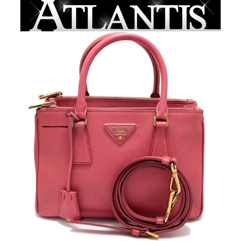 プラダ PRADA ガレリア 2WAYバッグ スモール ピンク レザー 【70290】 : atlantis - 通販 - Yahoo!ショッピング