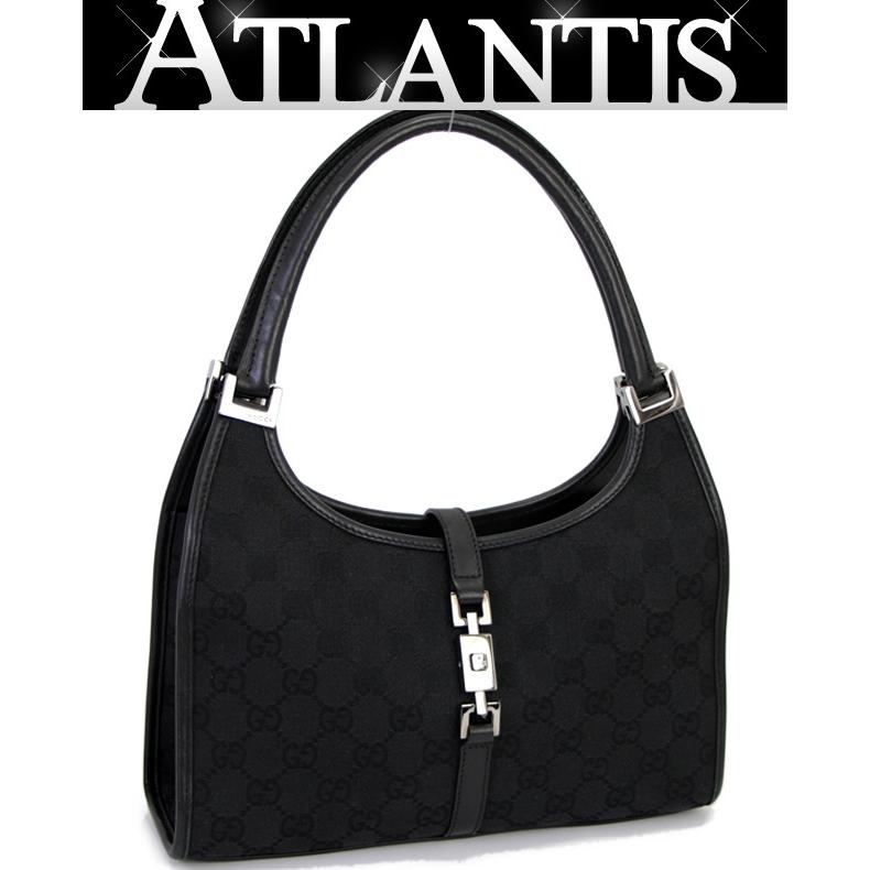 グッチ GUCCI ジャッキー ハンドバッグ スモール GG柄 キャンバス×レザー 黒 002 1068 【70776】 : atlantis - 通販 - Yahoo!ショッピング