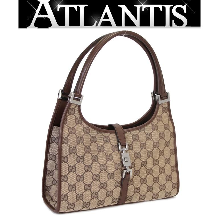 グッチ GUCCI ジャッキー ハンドバッグ GG柄 スモール ブラウン キャンバス×レザー 002 1068 【71031】 : atlantis - 通販 - Yahoo!ショッピング