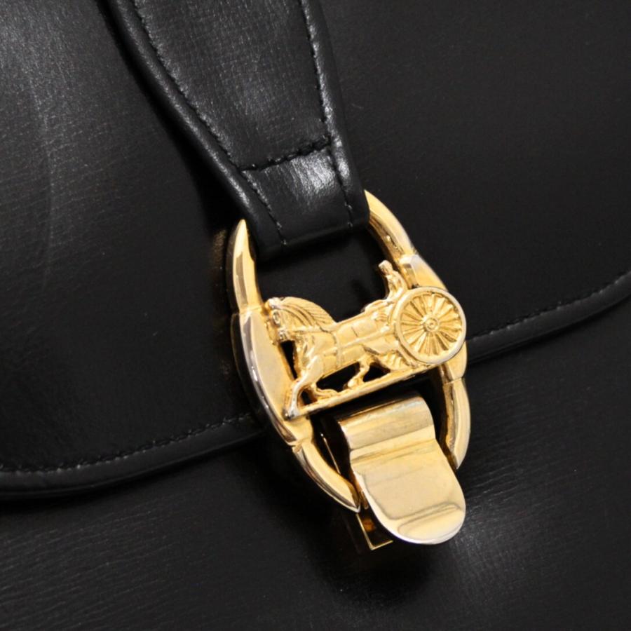 セリーヌ CELINE ヴィンテージ 馬車金具 ショルダーバッグ 黒 レザー 【71321】 : atlantis - 通販 - Yahoo ...