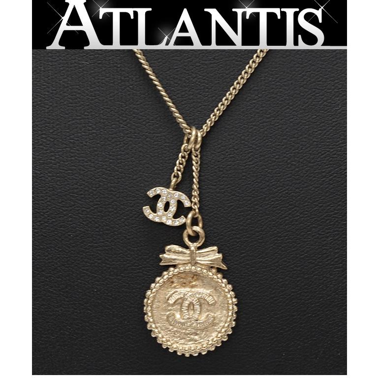 シャネル CHANEL ココマーク ラインストーン サークル ネックレス メタル ゴールド 05A 【71568】 : atlantis - 通販 - Yahoo!ショッピング