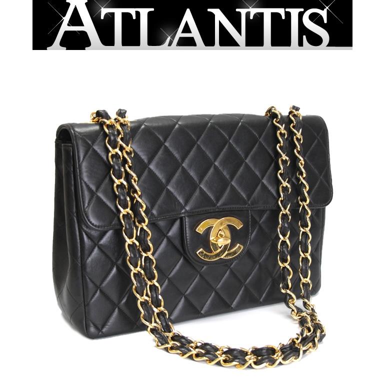 シャネル CHANEL デカマトラッセ30 チェーンショルダーバッグ ラム 黒 3番台 【71887】 : atlantis - 通販 ...