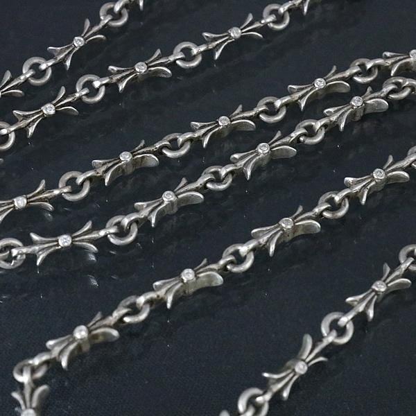 CHROME HEARTS 銀座店 クロムハーツ タイニーEバー ネックレス アフターダイヤ シルバー SV925 20インチ 93737 ...