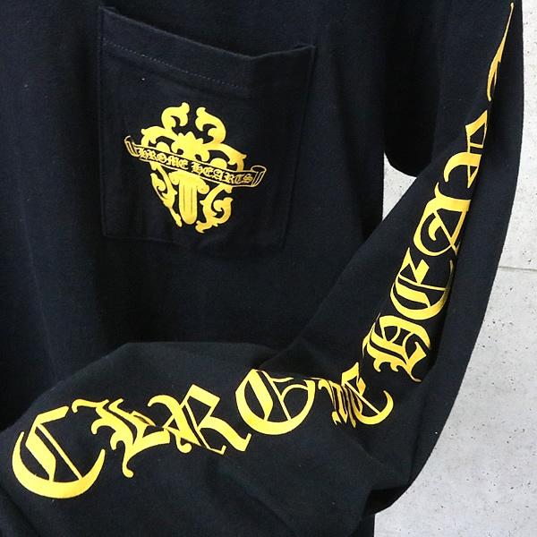 CHROME HEARTS 銀座店 クロムハーツ ヴァインダガー ロンT ポケット 長袖 メンズ size:M 黒 94682 ...