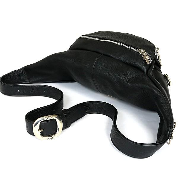 CHROME HEARTS 銀座店 クロムハーツ インボイス付き 美品 スナットパック ラージ レザー SV925 黒 94930 ...