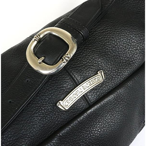 CHROME HEARTS 銀座店 クロムハーツ インボイス付き 美品 スナットパック ラージ レザー SV925 黒 94930 ...