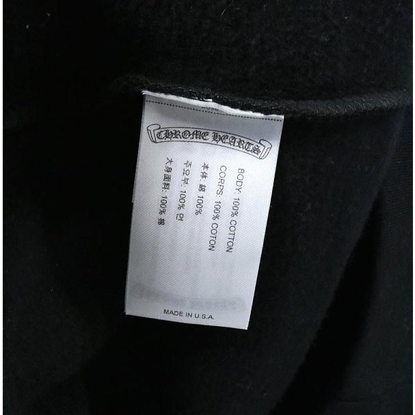 銀座店 クロムハーツ セメタリークロス ホースシュー カモ柄 プリント 裏起毛 フーディパーカー size:L 黒 95021 :95021 ...