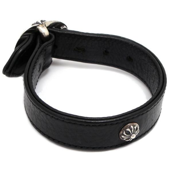 CHROME HEARTS 銀座店 クロムハーツ インボイス付き ガンスリンガー クロスボール レザー ブレス SV925 size:9 95168 : atlantis - 通販 ...