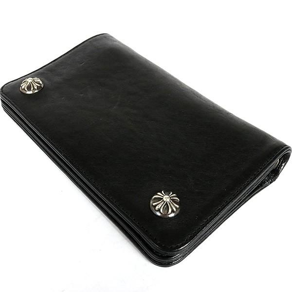 CHROME HEARTS 銀座店 クロムハーツ 1ZIP ウォレット クロスボタン レザー SV925 黒 95172 : atlantis ...