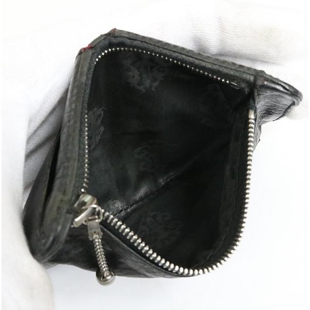 CHROME HEARTS 銀座店 クロムハーツ インボイス付き スモールCHクロス バンクローバー ウォレット 財布 メンズ SV925 黒 ...