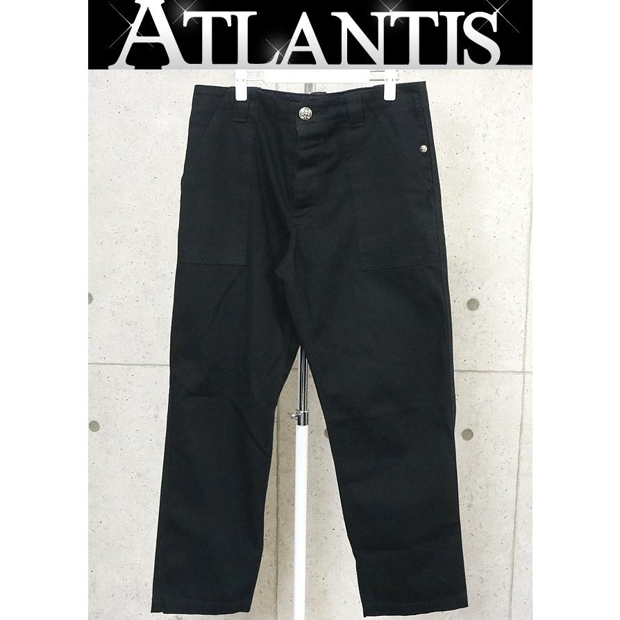 CHROME HEARTS 銀座店 クロムハーツ SALE ファティーグ パンツ クロスボタン メンズ SV925 size:32 黒 ...