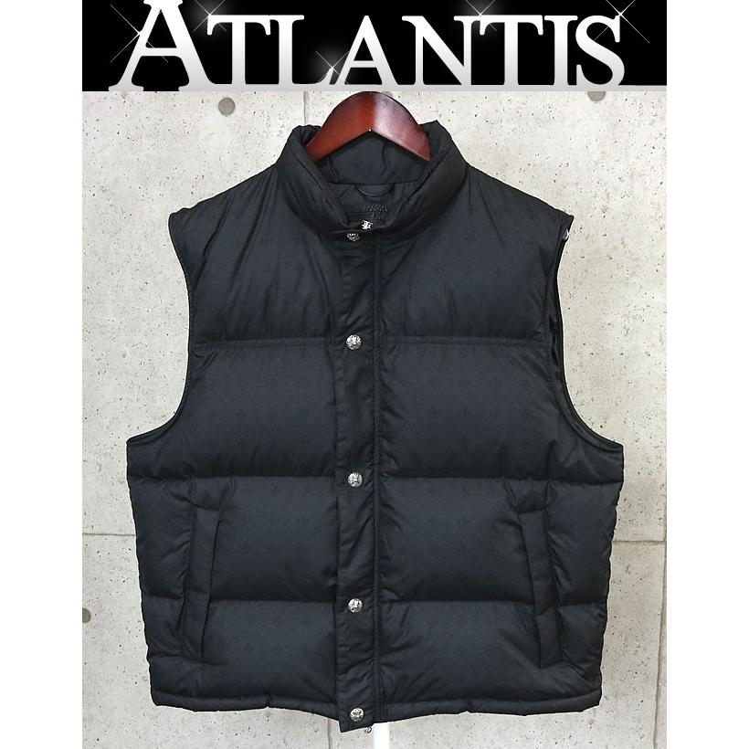 CHROME HEARTS 銀座店 クロムハーツ 未使用 STIFF VEST ダウンベスト CHプラス 総柄 プリント メンズ size:M 黒 97096 : atlantis - 通販 ...
