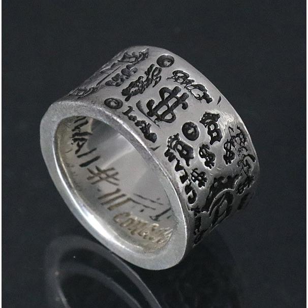 Bill Wall Leather 銀座 ビルウォールレザー エグゼクティブ グラフィック バンド リング 約17号 シルバー 97197 ...