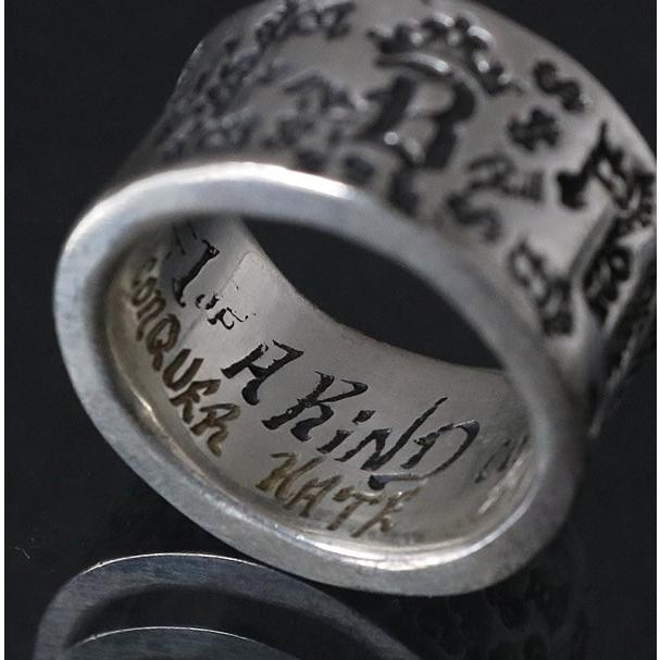 Bill Wall Leather 銀座 ビルウォールレザー エグゼクティブ グラフィック バンド リング 約17号 シルバー 97197 ...