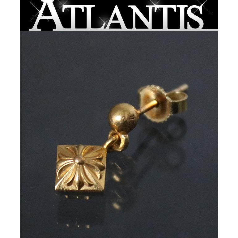 CHROME HEARTS 銀座店 クロムハーツ 22K ピラミッド プラス ドロップ ピアス ゴールド 97597 : atlantis ...