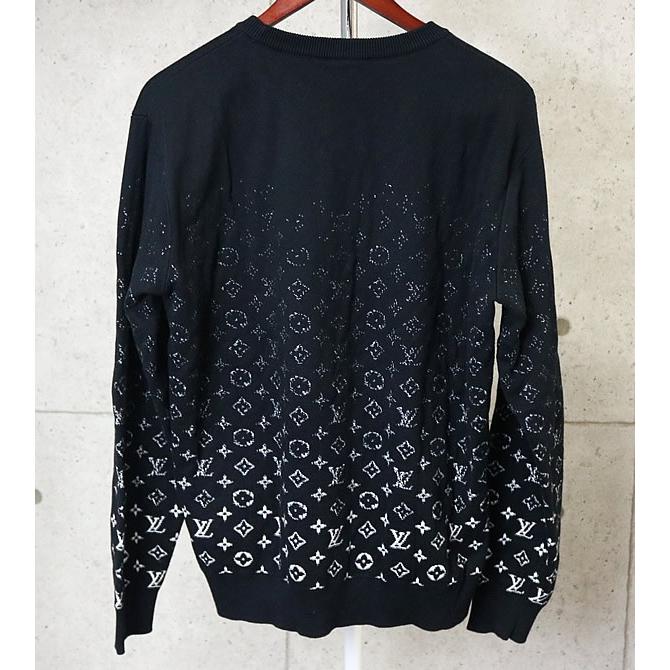 LOUIS VUITTON 銀座店 ルイヴィトン モノグラム グラディエント セーター size:L 黒 97736 : atlantis ...