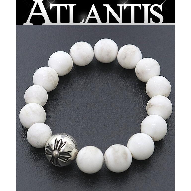 CHROME HEARTS 銀座店 クロムハーツ ビーズブレス 12mm メンズ シルバー SV925 白 97827 : atlantis ...