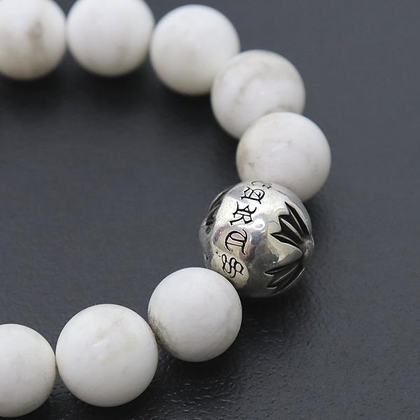 CHROME HEARTS 銀座店 クロムハーツ ビーズブレス 12mm メンズ シルバー SV925 白 97827 : atlantis ...