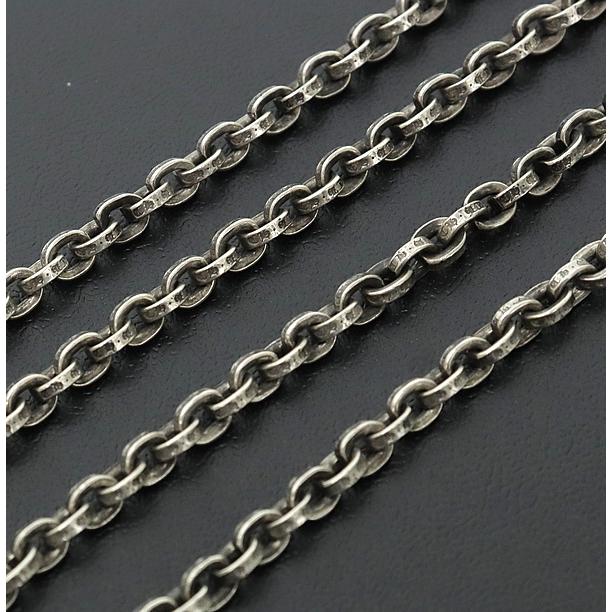 CHROME HEARTS 銀座店 クロムハーツ ペーパーチェーン ネックレス 24インチ メンズ シルバー SV925 97955 ...