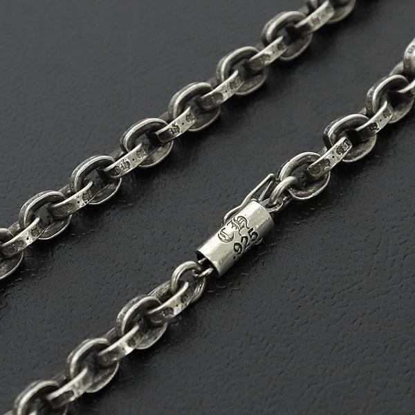 CHROME HEARTS 銀座店 クロムハーツ ペーパーチェーン ネックレス 24インチ メンズ シルバー SV925 97955 ...