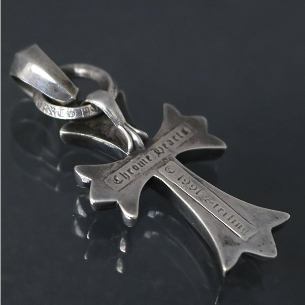CHROME HEARTS 銀座店 クロムハーツ スモールクロス ウィズベイル アフター パヴェダイヤ ペンダント シルバー SV925 ...