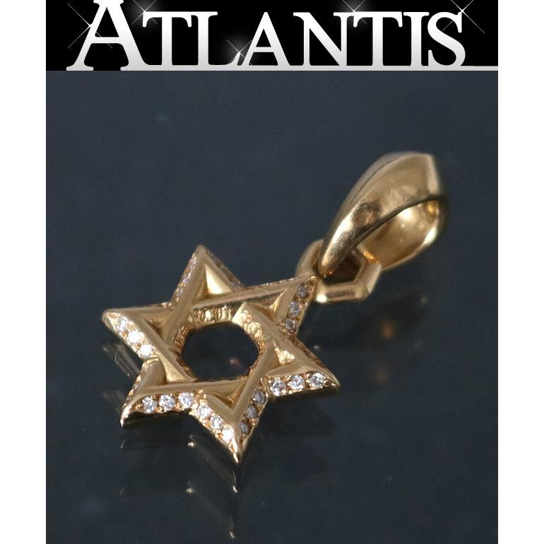 CHROME HEARTS 銀座店 クロムハーツ SALE 22K スターオブダビデ チャーム パヴェダイヤ ペンダント ゴールド 98314 ...