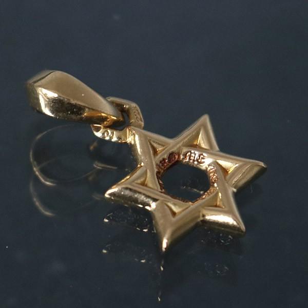 CHROME HEARTS 銀座店 クロムハーツ 22K スターオブダビデ チャーム パヴェダイヤ ペンダント ゴールド 98314 ...