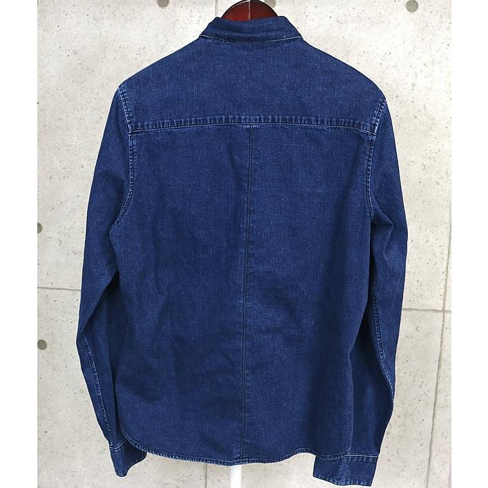 CHROME HEARTS 銀座店 クロムハーツ ルーズエンド クロスパッチ デニム シャツ メンズ size:XL 青 98340 ...
