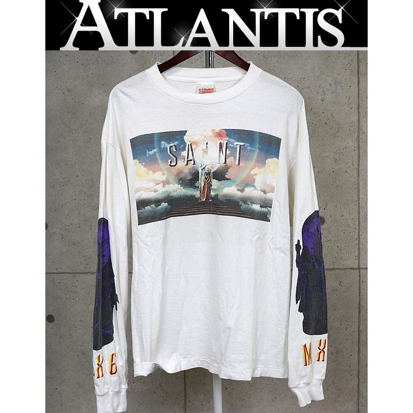SAINT MICHAEL 銀座店 セント マイケル SALE 24AW PICTURES ロンT 長袖 メンズ size:L 白 98463 ...