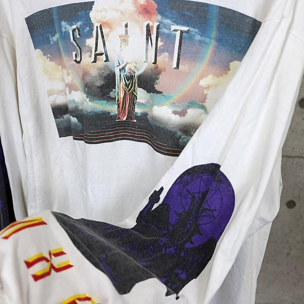 SAINT MICHAEL 銀座店 セント マイケル 24AW PICTURES ロンT 長袖 メンズ size:L 白 98463 ...