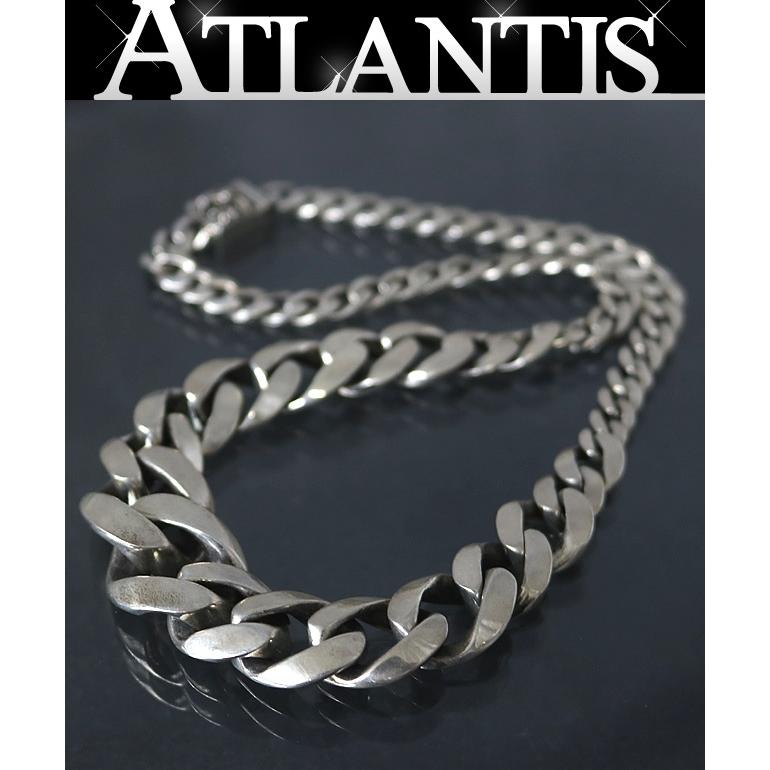 CHROME HEARTS 銀座店 クロムハーツ テーパード チェーン ネックレス 18インチ メンズ シルバー SV925 98742 ...