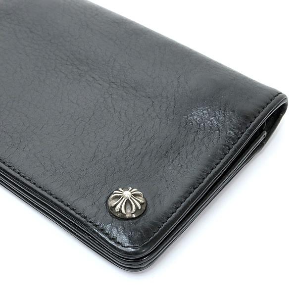 CHROME HEARTS 銀座店 クロムハーツ 2ZIP ウォレット 二つ折り財布 メンズ レザー SV925 98848 ...