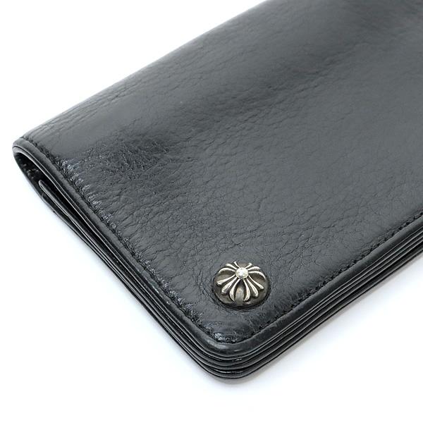 CHROME HEARTS 銀座店 クロムハーツ 2ZIP ウォレット 二つ折り財布 メンズ レザー SV925 98848 ...