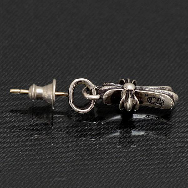 CHROME HEARTS 銀座店 クロムハーツ 新型 ベイビーファットクロス ドロップ ピアス メンズ シルバー SV925 98972 ...