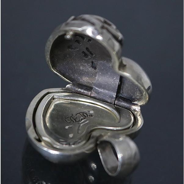 CHROME HEARTS 銀座店 クロムハーツ ハートロケット ペンダント チャーム メンズ シルバー SV925 99288 ...