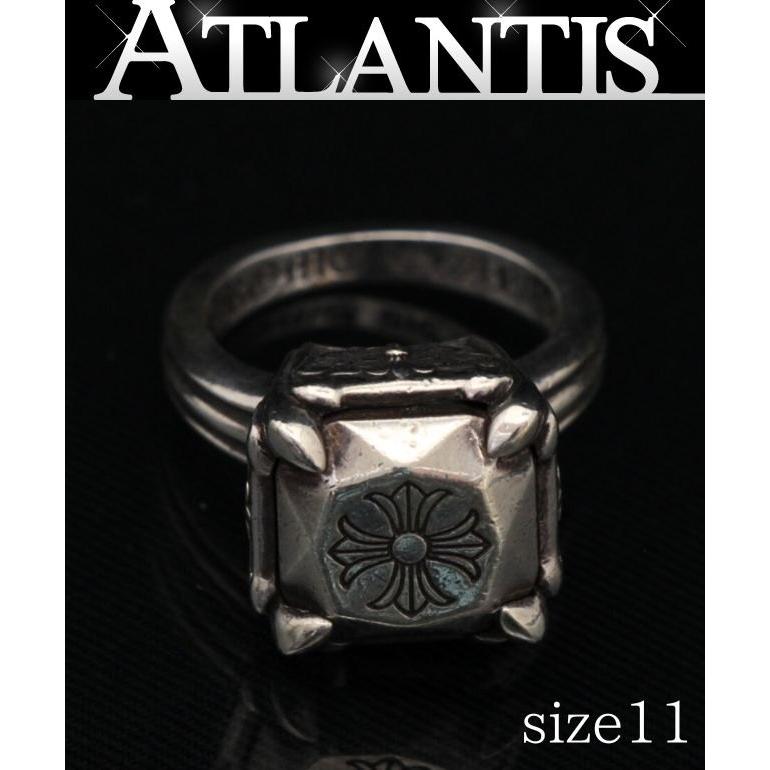 CHROME HEARTS 銀座店 クロムハーツ カクテル リング 指輪 メンズ シルバー SV925 約11号 99383 ...