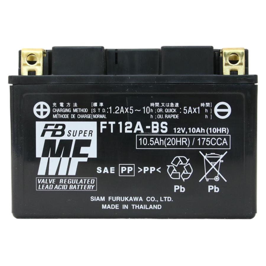 古河電池 バイク バッテリー FURUKAWA BATTERY FT12A-BS 液入り充電済み メーカー1年保証 : アトラスダイレクト ...