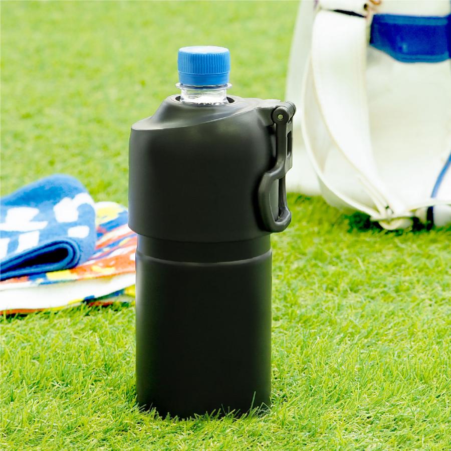 選べる2個セット ペットボトルホルダー ボトルインボトル 500ml 650ml 保冷 真空断熱 ステンレス 折りたたみ ハンドル付き キズ付きにくい ABIB-E-2P :abib-e-2p ...