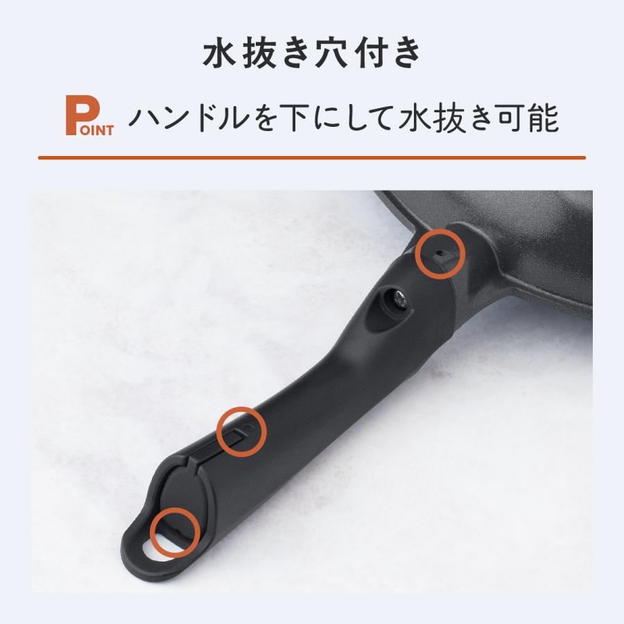 超軽量 フライパン セパレート ガス火 軽い 焦げ付かない 高熱効率 ダイキン シルクウェア アルミダイキャスト 耐久性コーティング ...