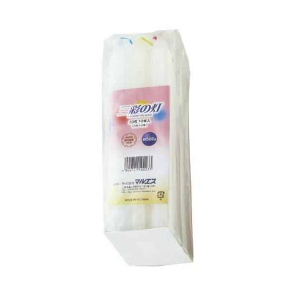 マルエス 三彩の灯 20号 560g (仏事用品 ロウソク)(4902741102233) : アットライフ - 通販 - Yahoo!ショッピング