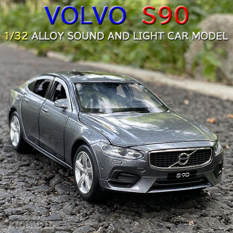 VOLVO ボルボ S90 1/32 ミニカー 全5色 ライト点灯 エンジンサウンド 合金モデル 模型 プルバック : ATOMIC LINE ...