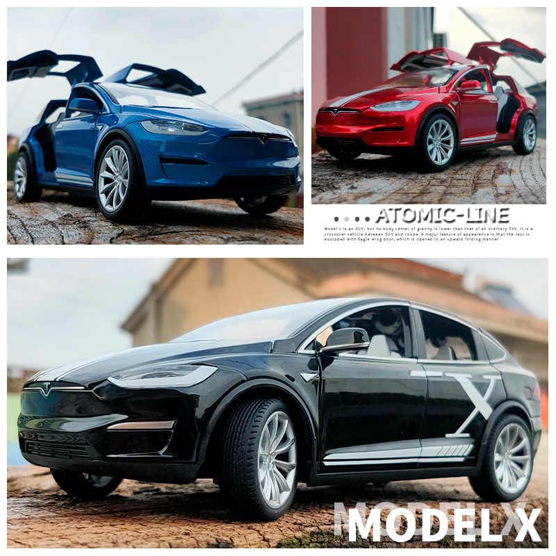 テスラ MODELX 1/24 ミニカー 全5色 ライト点灯 エンジンサウンド 合金モデル 模型 ジオラマ : ATOMIC LINE - 通販 - Yahoo!ショッピング