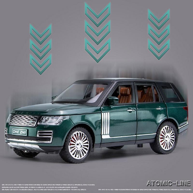 LAND ROVER レンジローバー 1/24 ミニカー 全3色 ライト点灯 エンジンサウンド 合金モデル 模型 ジオラマ : ATOMIC ...