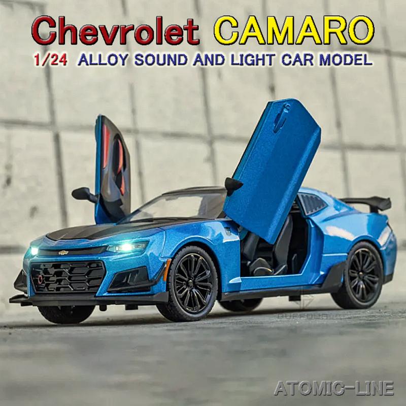 シボレー カマロ 1/24 ミニカー 全3色 ライト点灯 エンジン シボレー カマロ 1/24 ミニカー 全3色 ライト点灯 エンジン