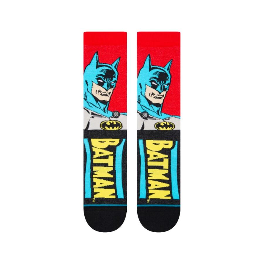 STANCE スタンス x Batman BATMAN COMIC インフィニット コラボ ソックス ブラック/レッド 靴下 黒/赤 ...