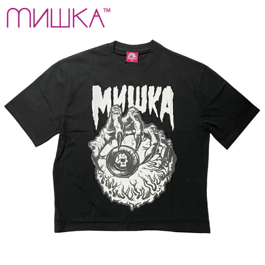 MISHKA OVERSIZED GRAPHIC ビッグシルエット Tシャツ ブラック 半袖 黒 TEE Black ミシカ ...