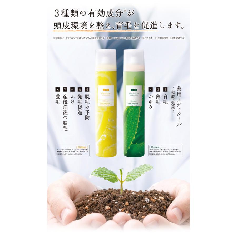 １２本セット・送料無料！イリヤ  薬用メディクール スプレートニック グリーン 300g ｜医薬部外品 育毛 薄毛 かゆみ 脱毛予防 発毛促進 ふけ 産後病後の脱毛 養毛 IRIYA COSMETICS（イリヤコスメティックス） イリヤ 薬用メディクール